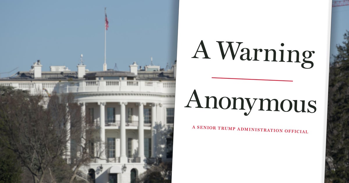 Anonymous book "A Warning": Anonymous Trump op-ed author pledges during ...