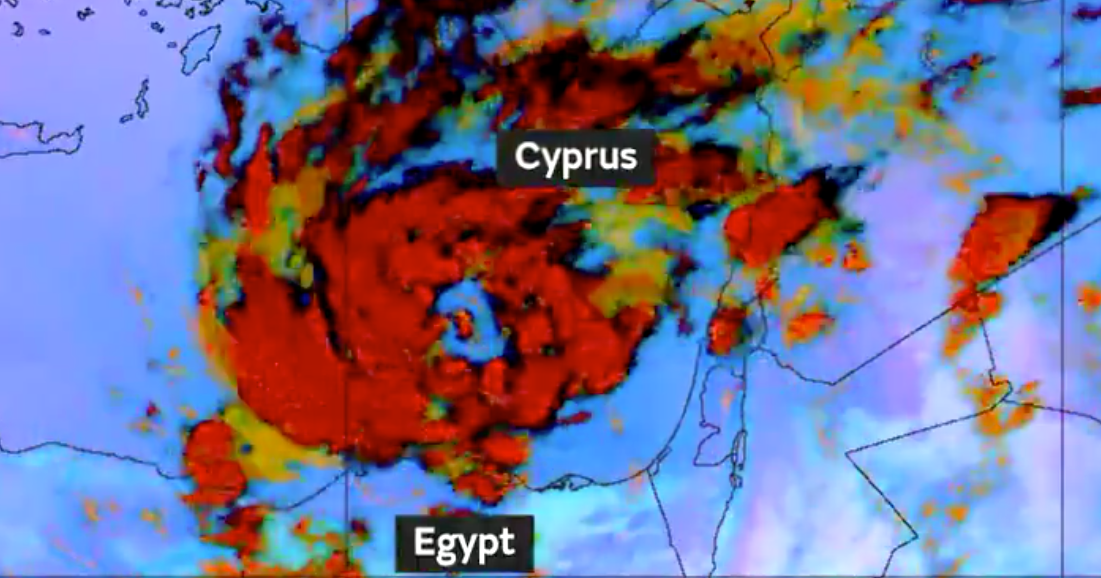 Medicane: Rare hurricane-like "medicane" developing in Mediterranean ...