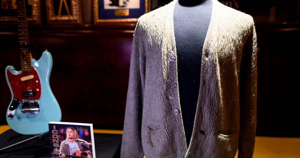 Kurt Cobain's Famous Cardigan Sells For Record-Setting $334,000 At ...