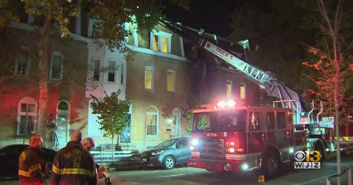 Fire Breaks Out In North Baltimore Rowhome; No Injuries - CBS Baltimore