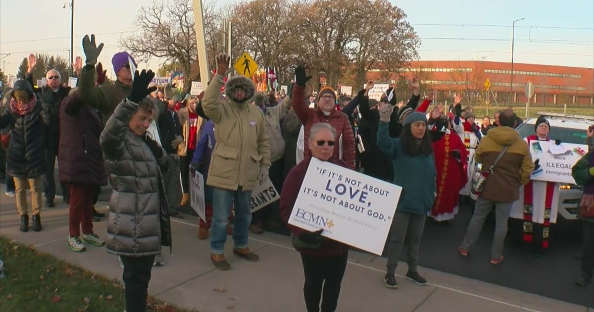 ICE Critics Protest Outside Bishop Henry Whipple Building, Demand Name ...