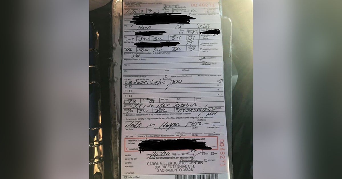 CHP Cites Driver Who Was Allegedly Speeding At Nearly 100 MPH On Levee ...