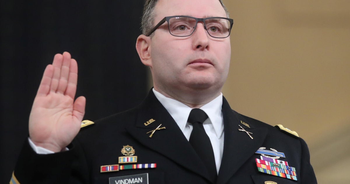 With Lt. Col. Alexander Vindman out, here's what Robert O'Brien told ...