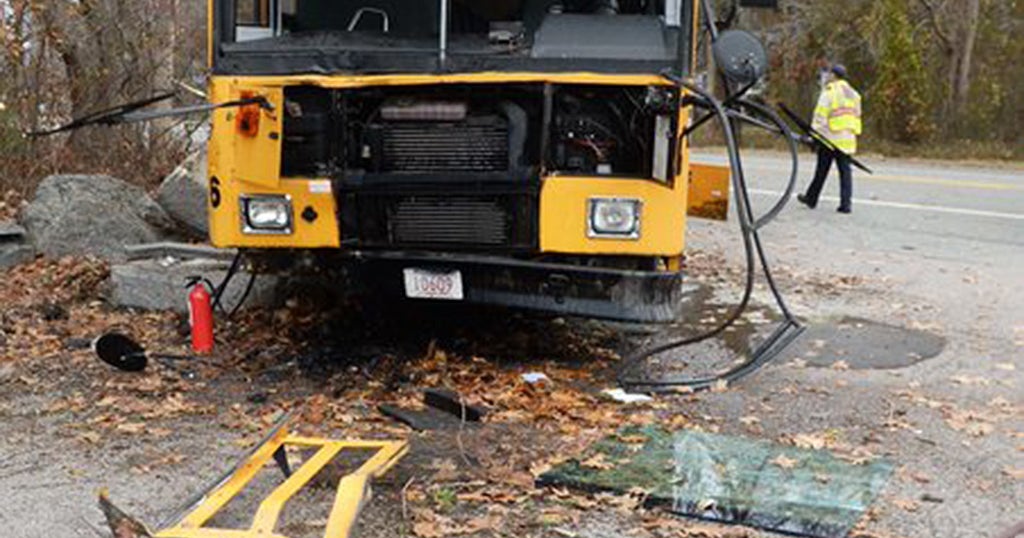 School Bus Crash In West Bridgewater Sends Bus Driver To Hospital Cbs