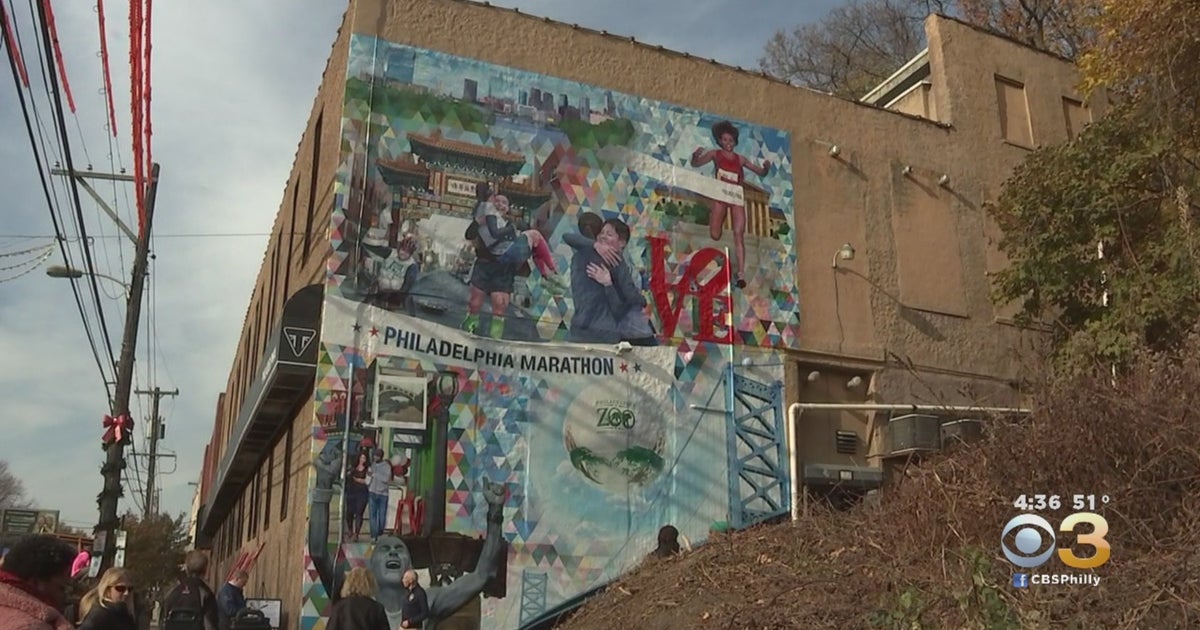 New Mural Dedicated To Philadelphia Marathon Unveiled In Manayunk - CBS ...