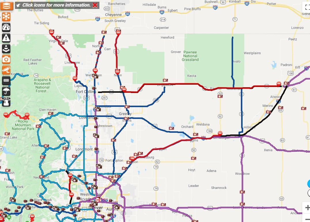 Numerous Plains Highways, Mountain Passes Closed Due To Blowing Snow ...