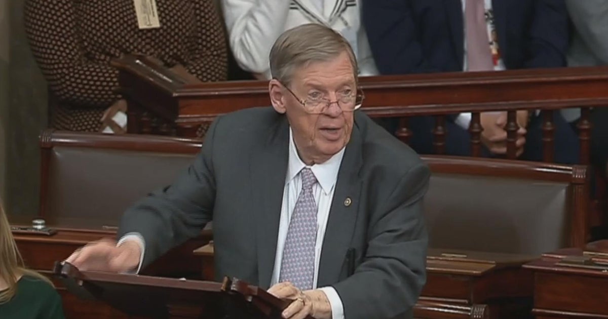 Johnny Isakson, Republican Senator from Georgia, delivers farewell ...