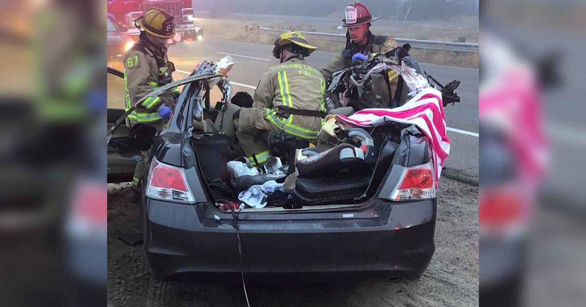 Driver Survives After Car Crashes Into Big Rig, Gets Roof Sheared Off ...