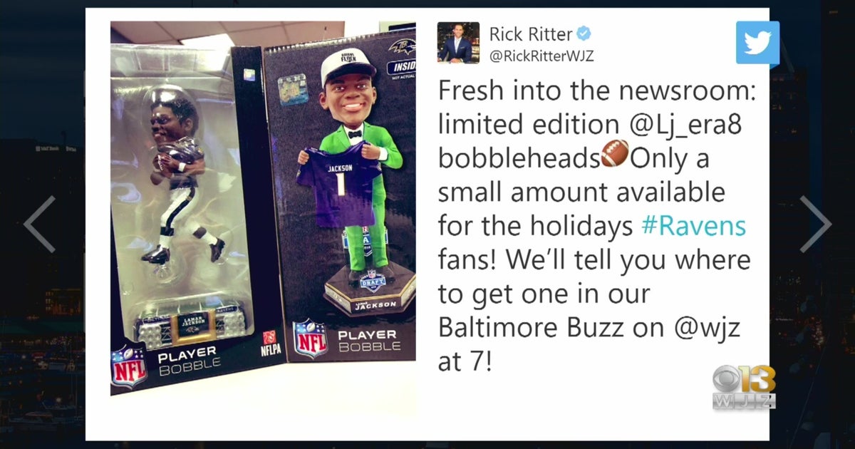 Limited Supply Of Lamar Jackson Bobbleheads For Sale - CBS Baltimore