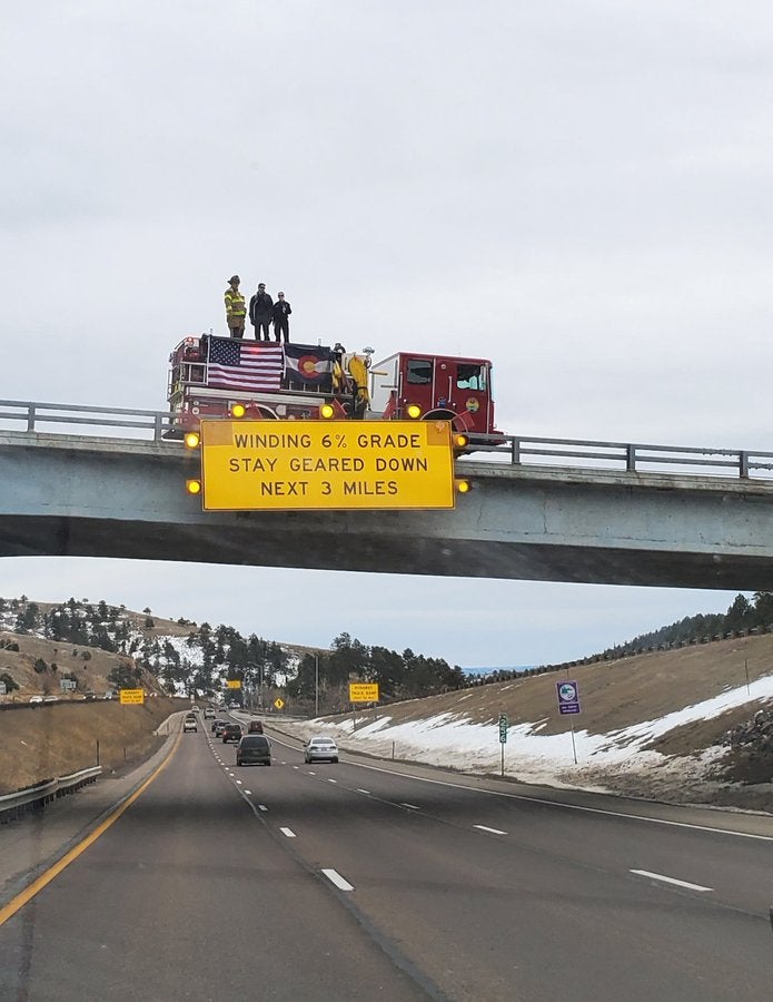 First Responders Honor Firefighter Ken Jones During Escort - CBS Colorado