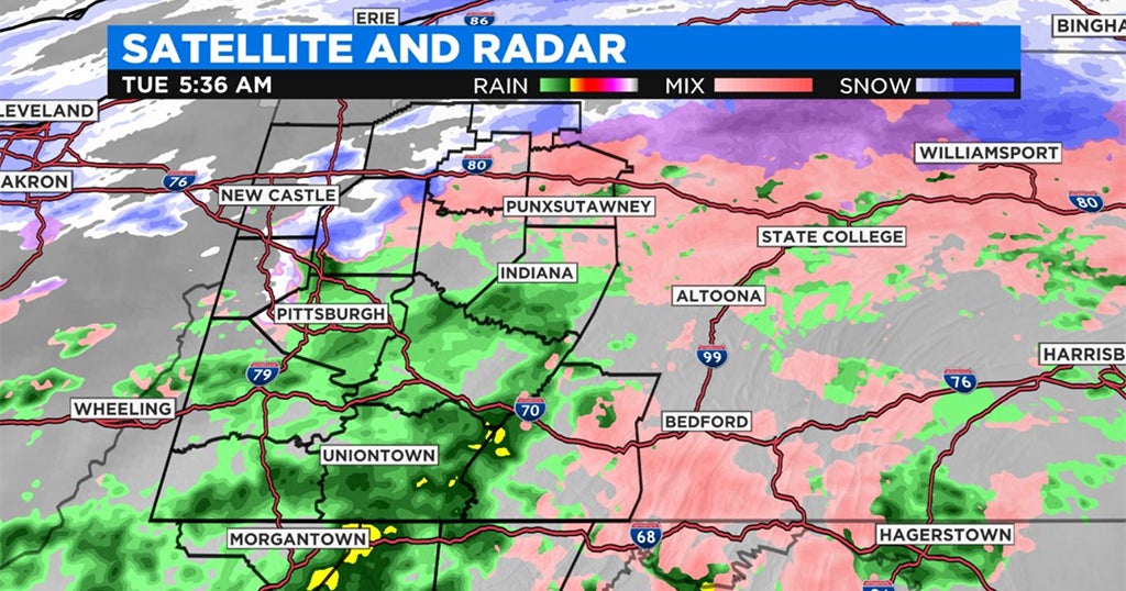 Pittsburgh Weather: Wintry Weather Mix To Turn Into Snow Showers - CBS ...