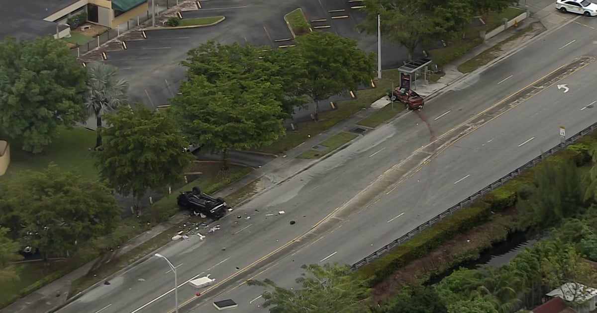 Drunk Driving, Speeding May Be Factors In Deadly Rollover Crash In Southwest Miami-Dade - CBS Miami