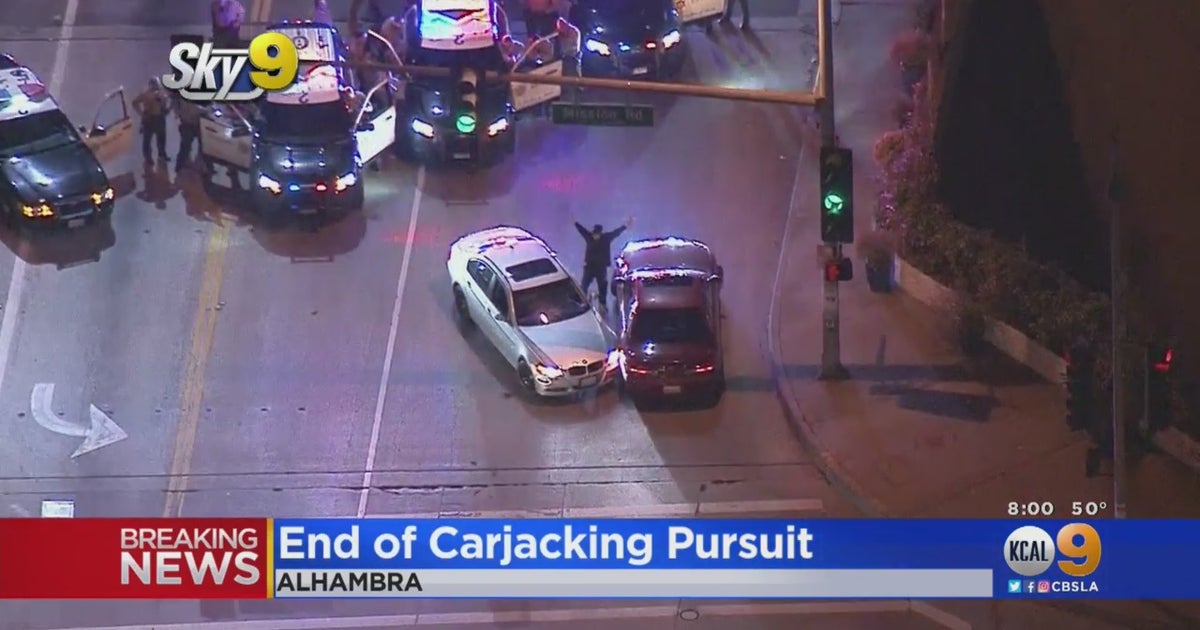 Deputies Take At Least 1 Carjacking Suspect Into Custody At End Of