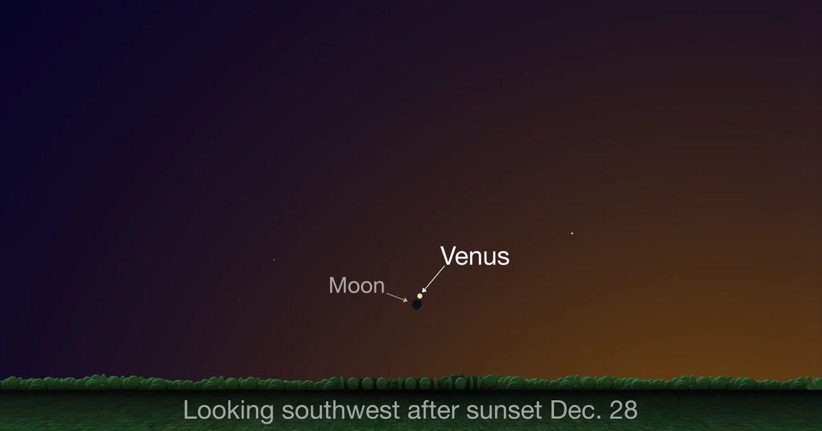 Look Up! Venus Joins The Moon For A Celestial Pairing - CBS San Francisco