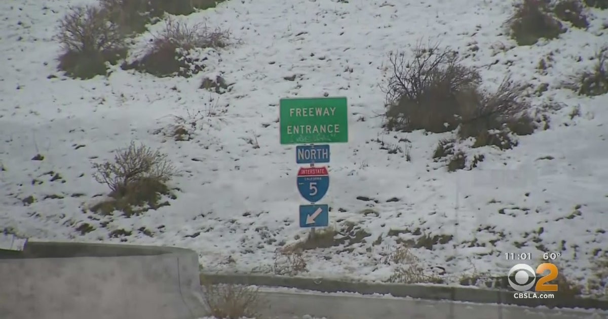 Grapevine Reopened Following Daylong Closure Due To Snow, Ice - CBS Los ...