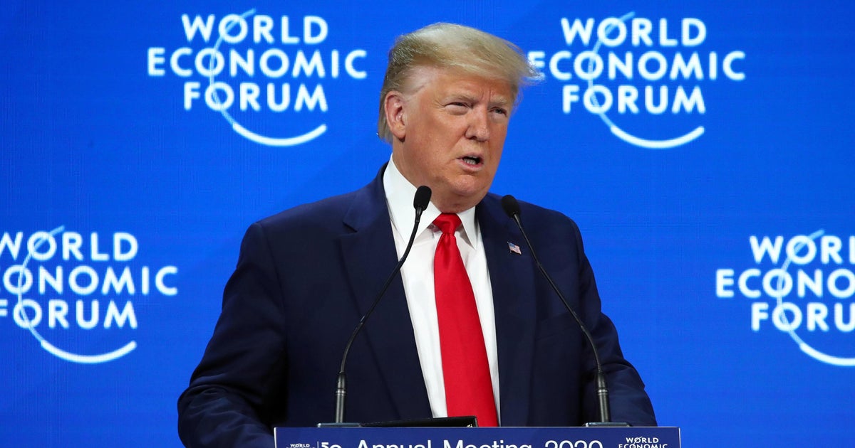 Donald Trump speaks at Davos World Economic Forum, touting "thriving" U ...