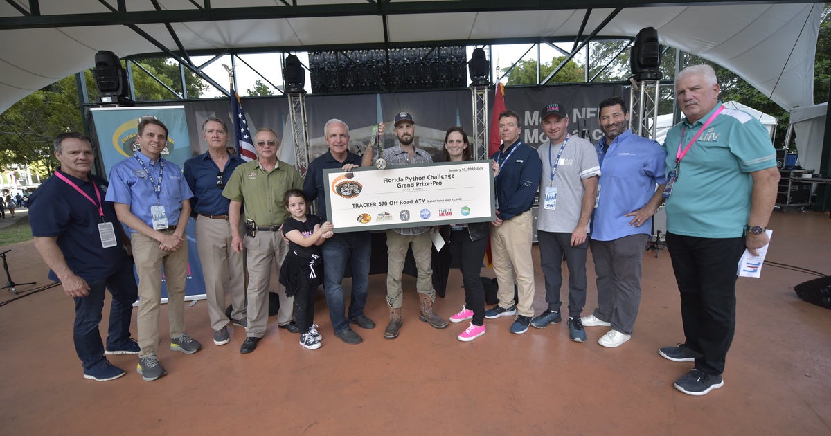 Winners Of 2020 Python Bowl Showered In Prizes - CBS Miami