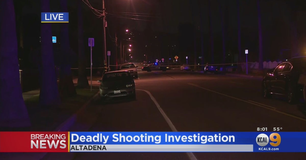 Shooting Unfolds In Quiet Residential Area Of Altadena; 1 Killed - CBS ...