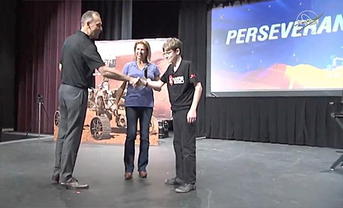 Seventh grader wins contest to name new Mars rover: Perseverance - CBS News