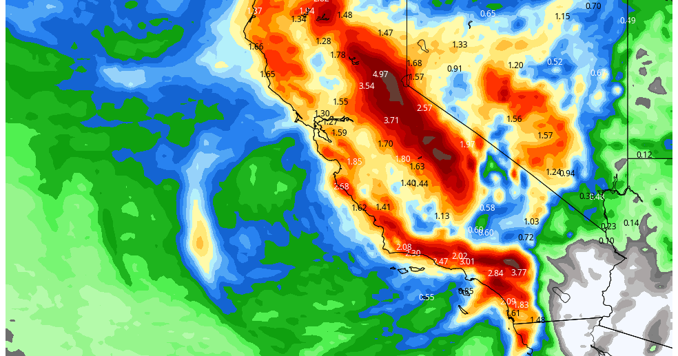 Large and slow-moving storm moves toward Southern California - CBS News