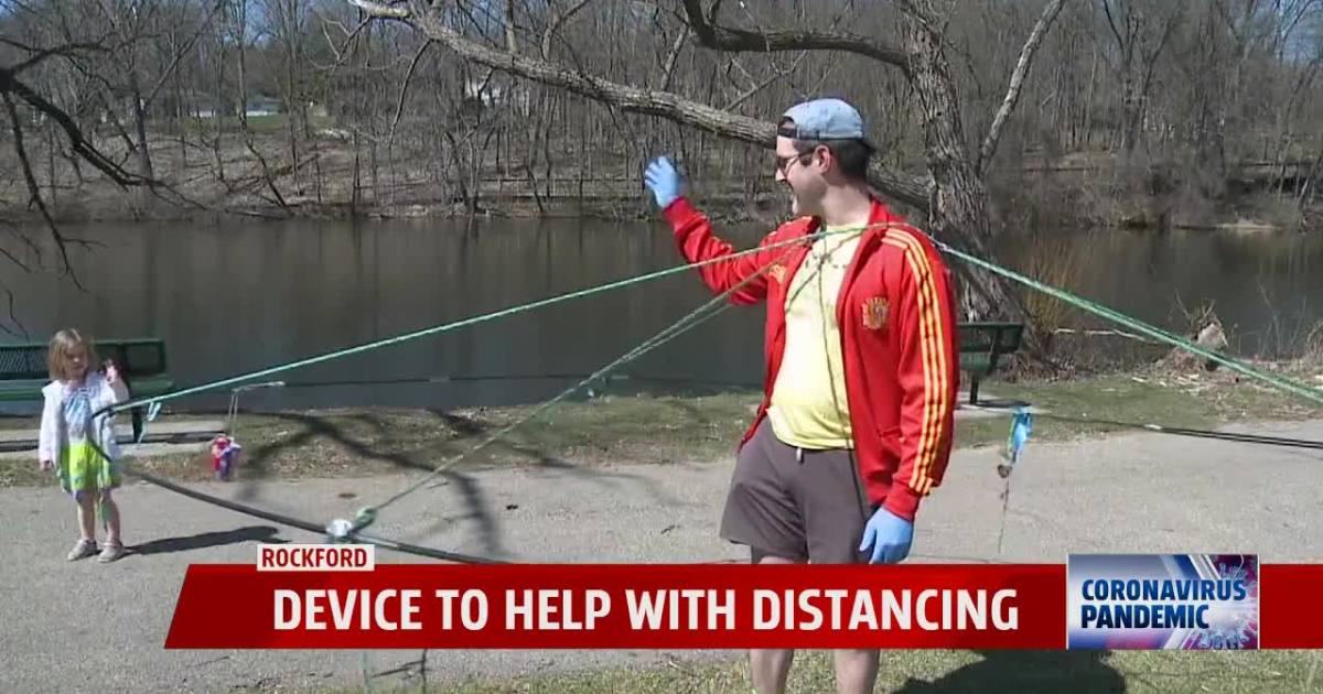 Michigan Man Creates Homemade Social Distancing Device - CBS Detroit