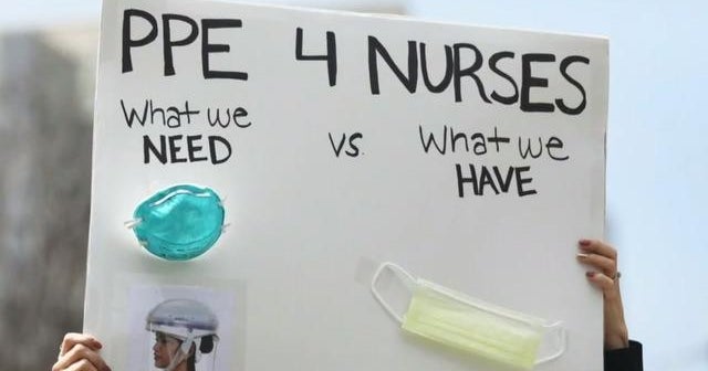 A look into the PPE supply chain amid life-threatening shortages - CBS News