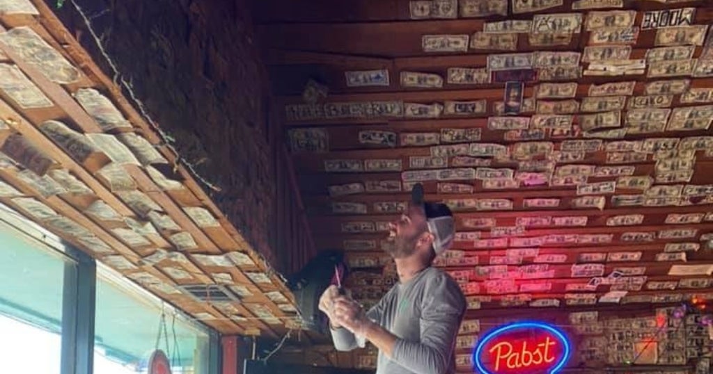 Bar Owner Takes Down Money Stapled To Walls And Ceilings To Pay ...