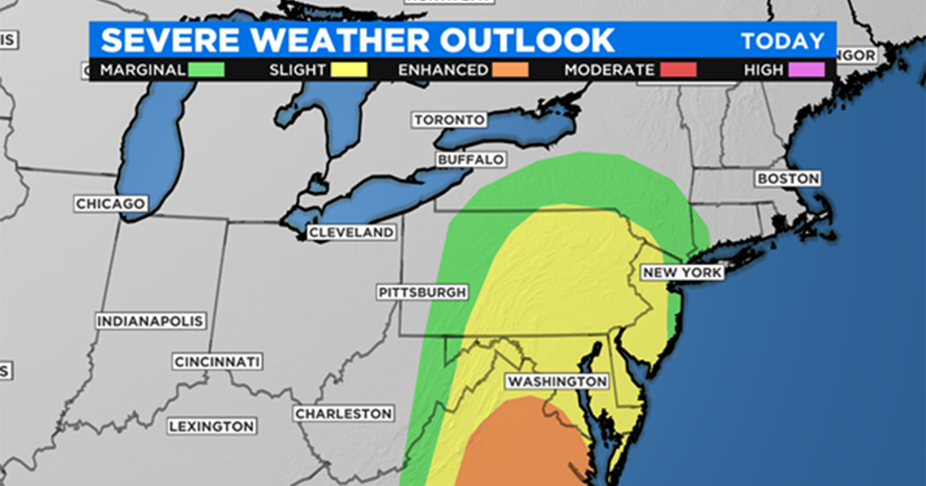 Pittsburgh Weather: Chances Of Severe Weather Kick Off The Week - CBS ...