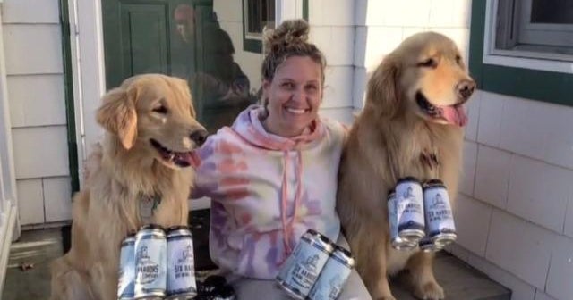 New York brewery uses dogs to help deliver beer while social distancing ...