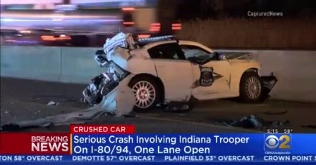 Indiana Trooper Injured After Serious Crash On Interstate 80-94 ...