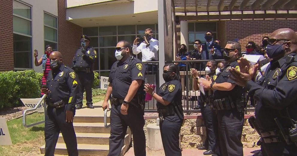 Dallas Police Salute DISD Officer Vincent Remediz As He Continues To ...