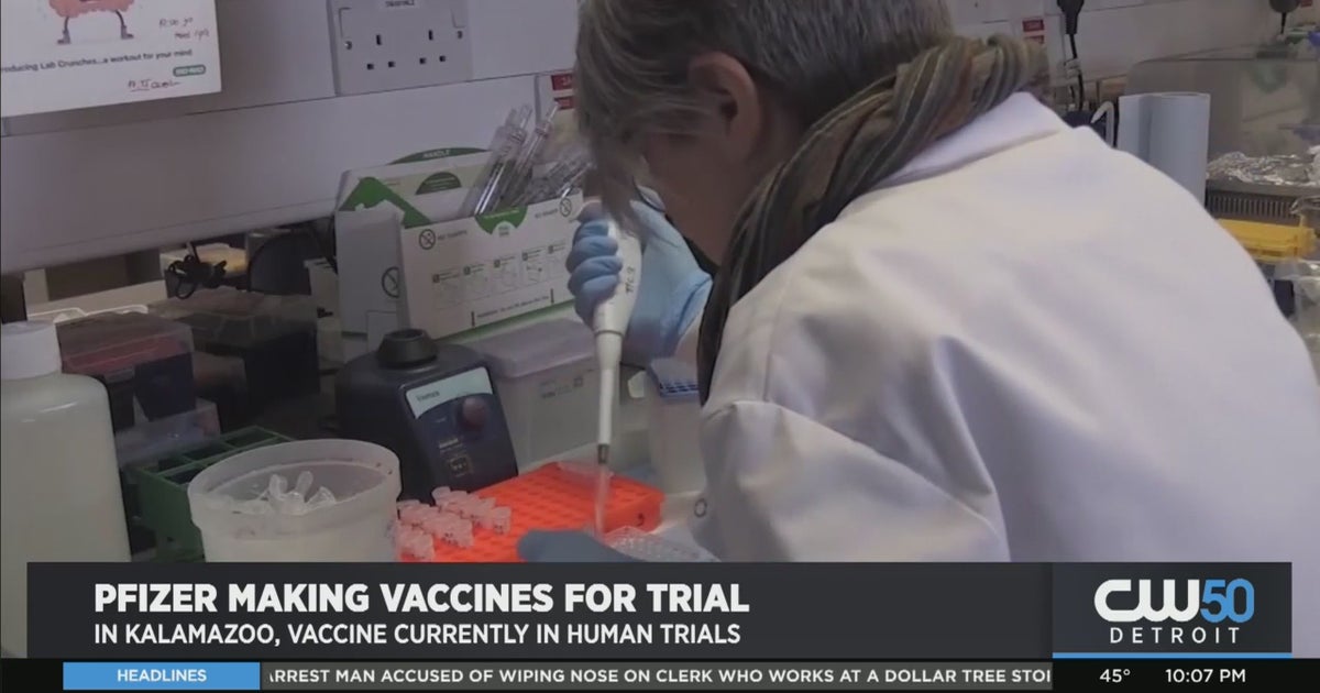 Pfizer Working On Coronavirus Vaccines - CBS Detroit