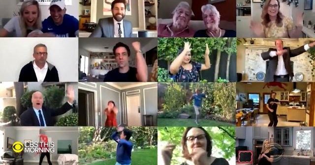 "The Office" cast reunites for fans' virtual wedding - CBS News