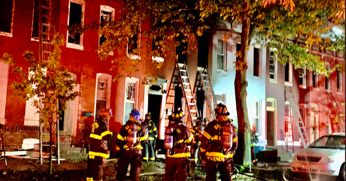 Firefighters Respond To 3-Alarm Fire In Northwest Baltimore - CBS Baltimore
