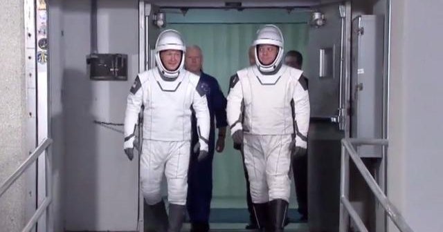 NASA astronauts conduct trial run before historic launch of SpaceX ...