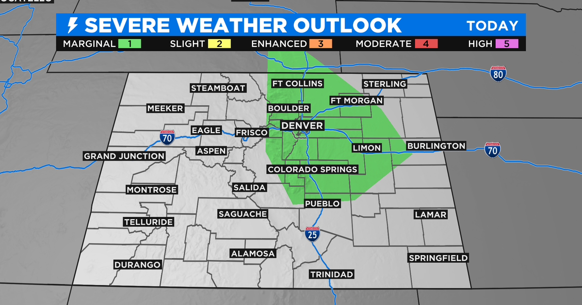 Denver Weather: Small Chance For Severe Storms Over Front Range - CBS ...