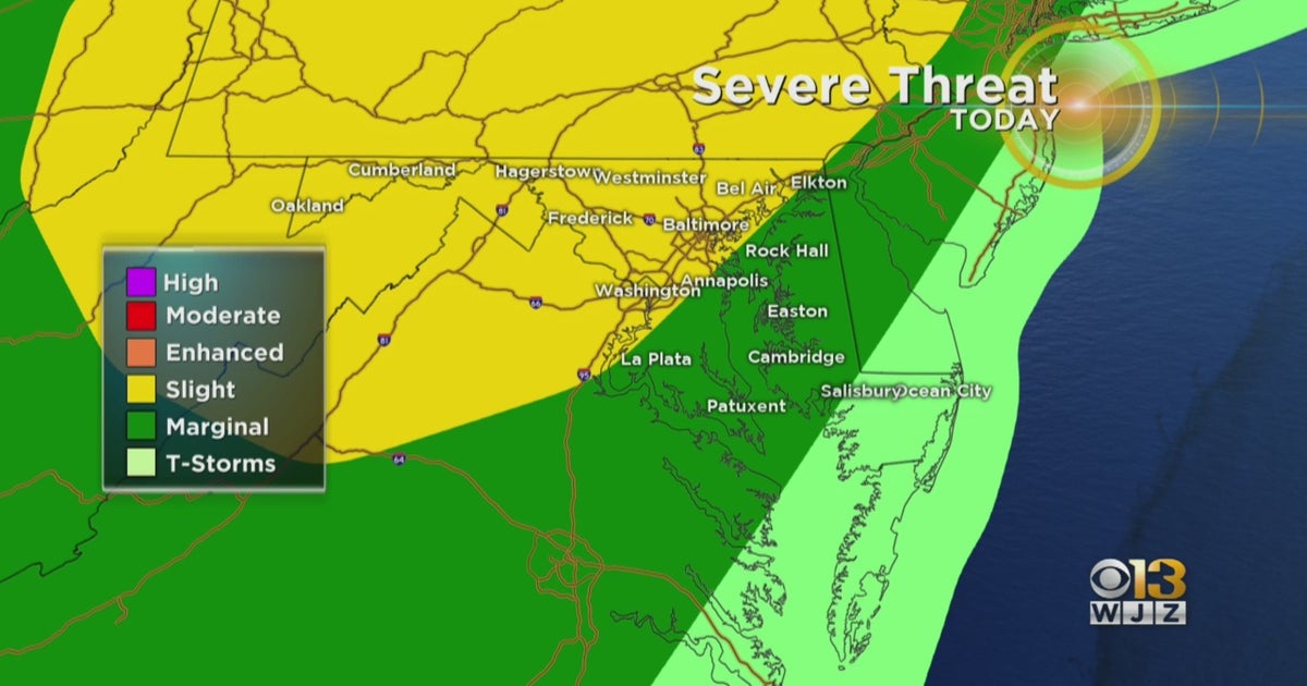 Maryland Weather: Severe Thunderstorm Watches, Warnings Issued For ...