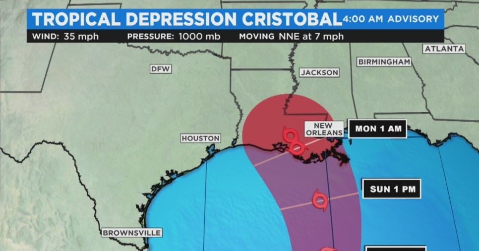 Parts Of The Texas Gulf Coast Among Areas On Alert Where Cristobal May ...