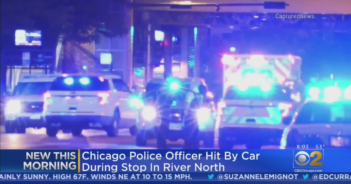 Chicago Police Officer Hit By Car During Stop In River North - CBS Chicago