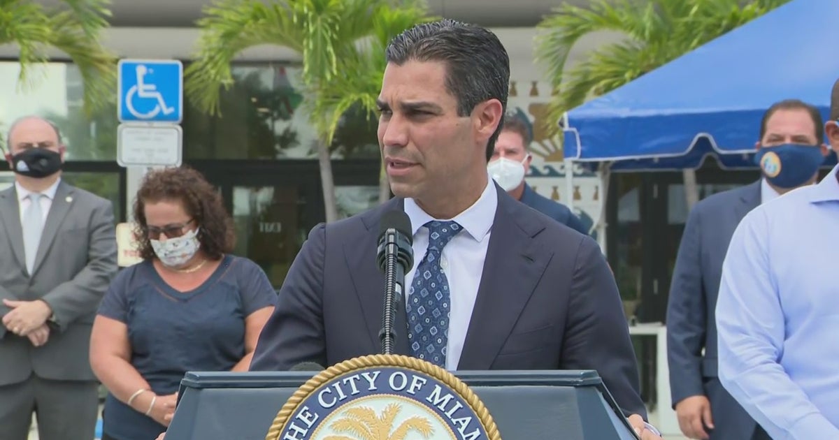 Miami Mayor Francis Suarez Announces Citywide Mask Mandate - CBS Miami