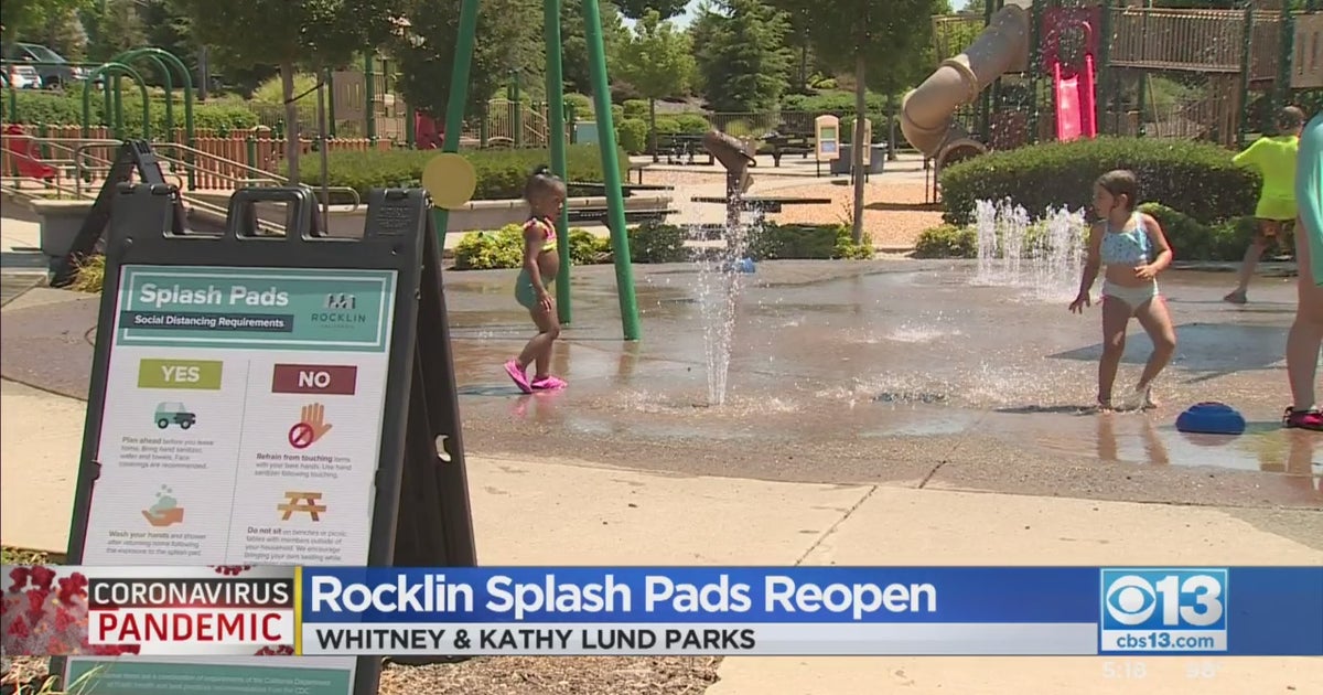 Beating The Heat: Rocklin Splash Pads Reopen - CBS Sacramento