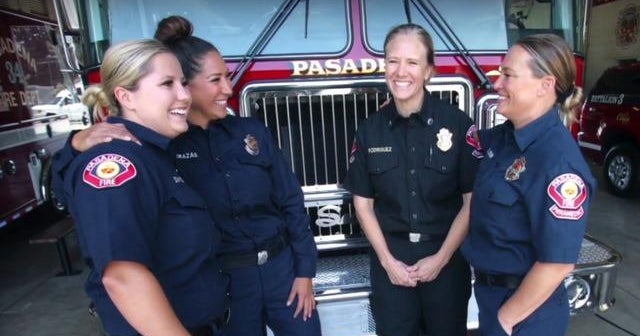 Pasadena Fire Department staffs all-women fire crew for the first time ...