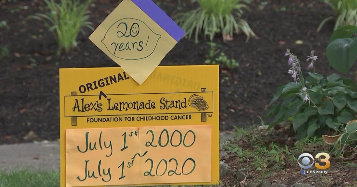 20 Years Ago Today, Alex Scott Started Alex's Lemonade Stand - CBS ...