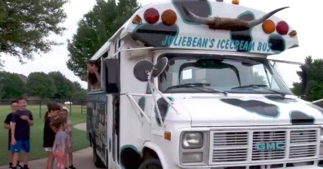 Cow-painted ice cream bus brings community together during the pandemic ...