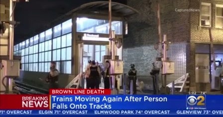 Woman Dead After Falling Onto Brown Line Tracks - CBS Chicago