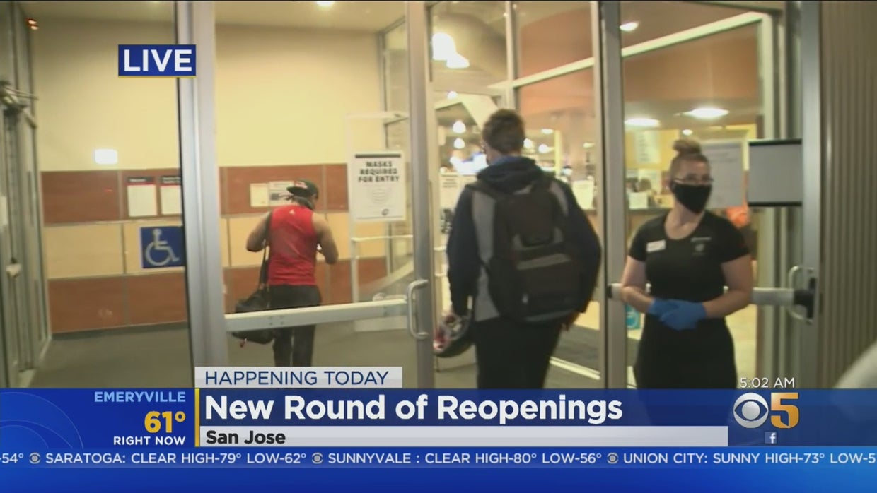 Reopening: Santa Clara County Gyms Back Open Under Revised Order - CBS ...