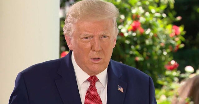 Trump says flying Confederate flag is a "freedom of speech" issue - CBS ...