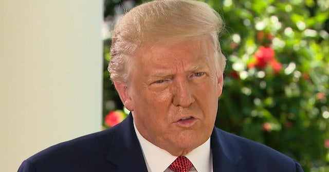 Trump talks pandemic, Biden and more in exclusive CBS News interview ...