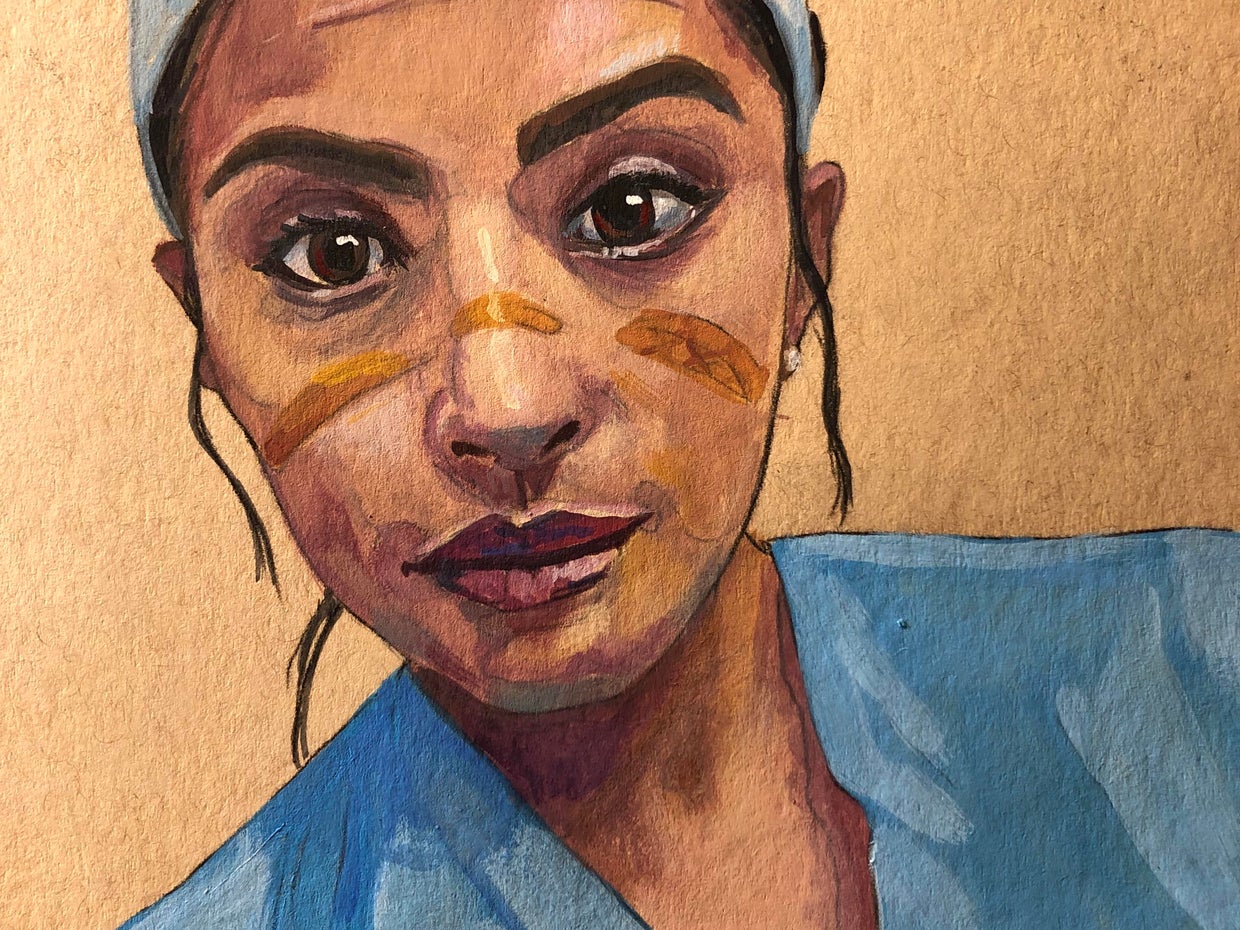 An artist wanted to thank medical workers on the frontlines. So he's ...