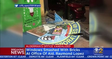 Ald. Raymond Lopez Reports Second Incident Of Vandalism In Two Weeks ...
